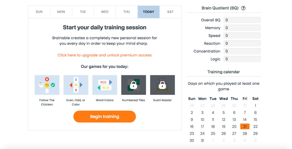 Brainable — a Brain Training Website | KeenEthics Case Study
